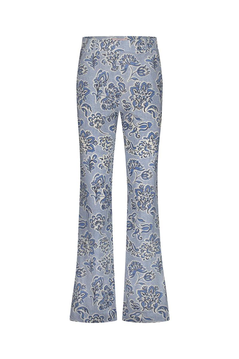 Studio Anneloes Marilon dnm flower trousers | Blauw | Blom Mode