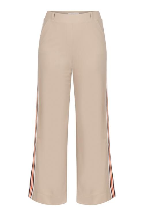 Studio Anneloes Trainer bonded tape trousers | Bruin | Ronald Deurloo
